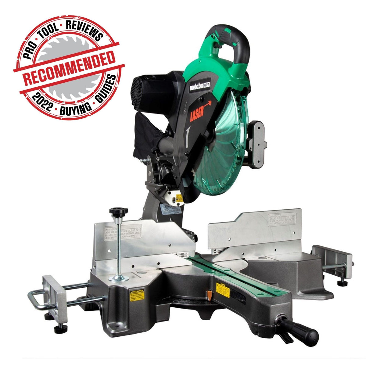 Metabo HPT 12 Inch Sliding Dual Compound Miter Saw with Laser Marker ...