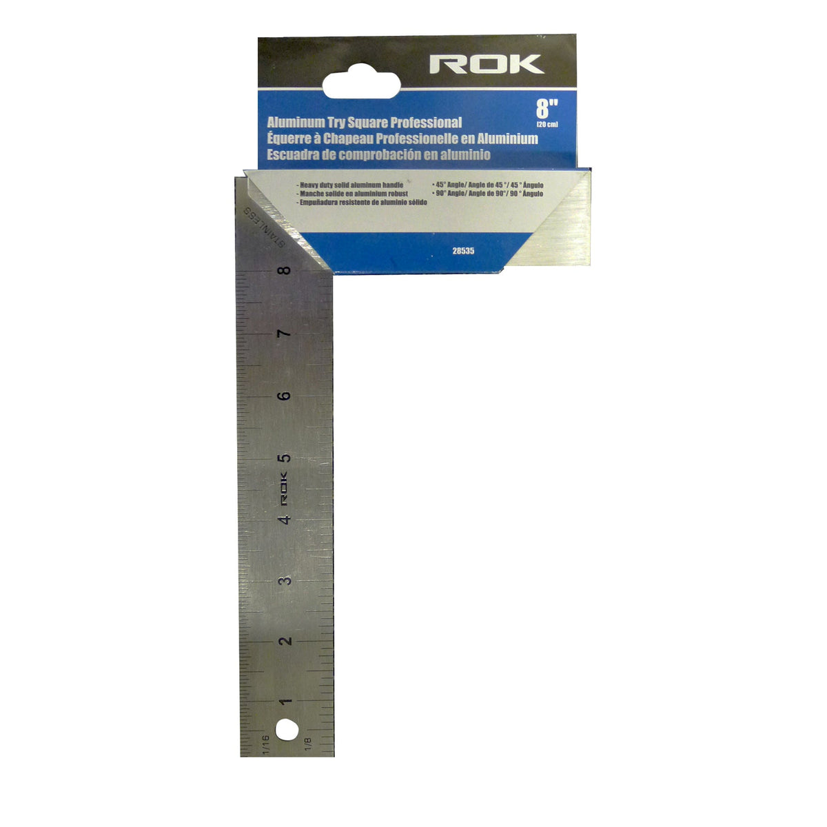 Aluminum Try Square Professional 8" — Larry Electric