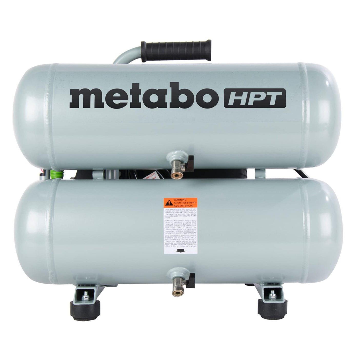 Metabo HPT 4 Gallon Portable Electric Twin Stack Air Compressor — Larry ...