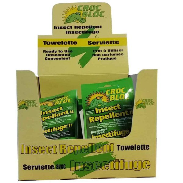 Croc Bloc Insect Repellent Towlette — Larry Electric